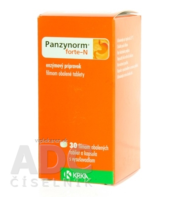 Panzynorm forte-N tbl flm (fľ.skl.hnedá) 1×30 ks | VIP Lekáreň