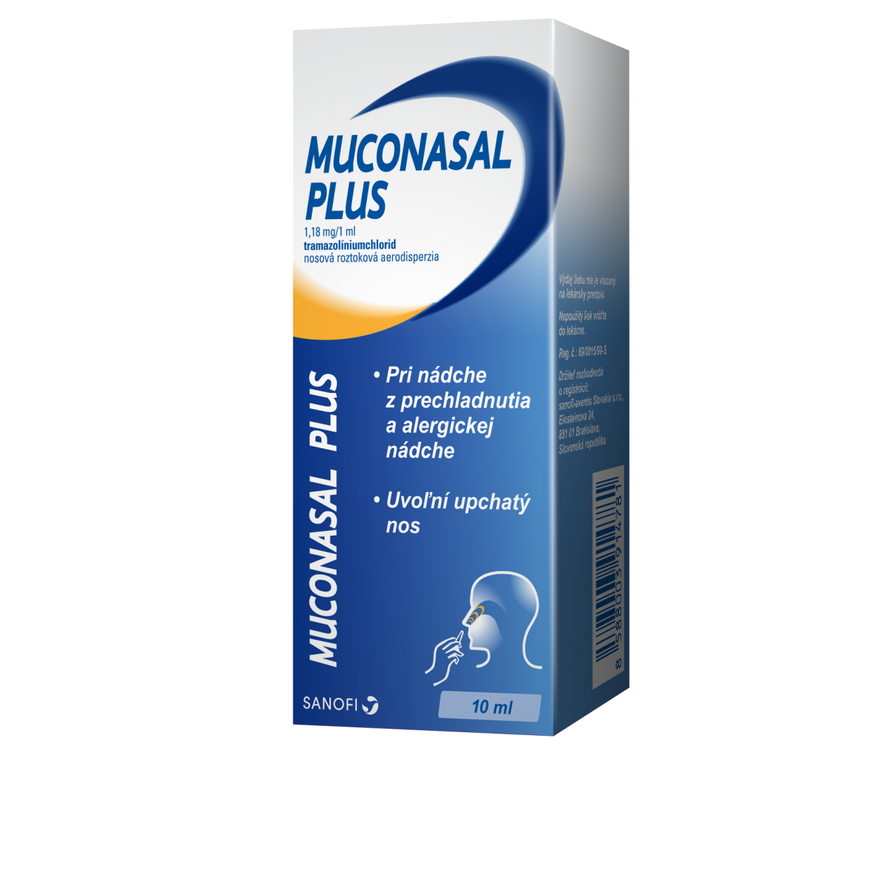 MUCONASAL PLUS nosový sprej 10 ml | VIP Lekáreň