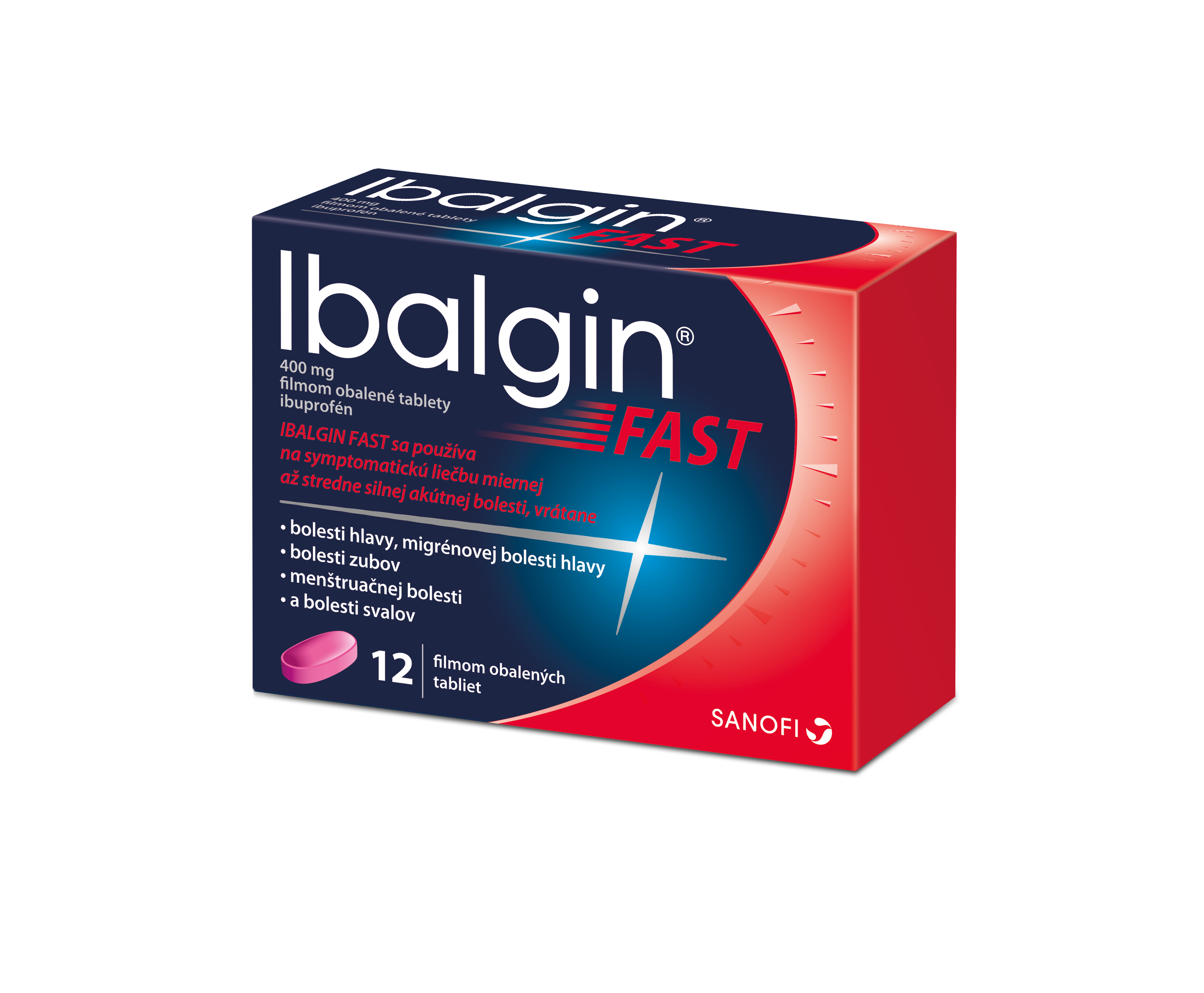 Ibalgin FAST 400 mg 12 tabliet | VIP Lekáreň